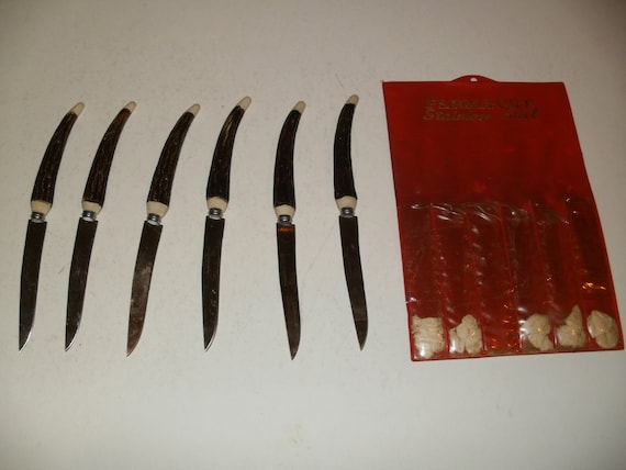 Original Set of Vintage 1960s 70s Perma-cut Steak Knives | Etsy