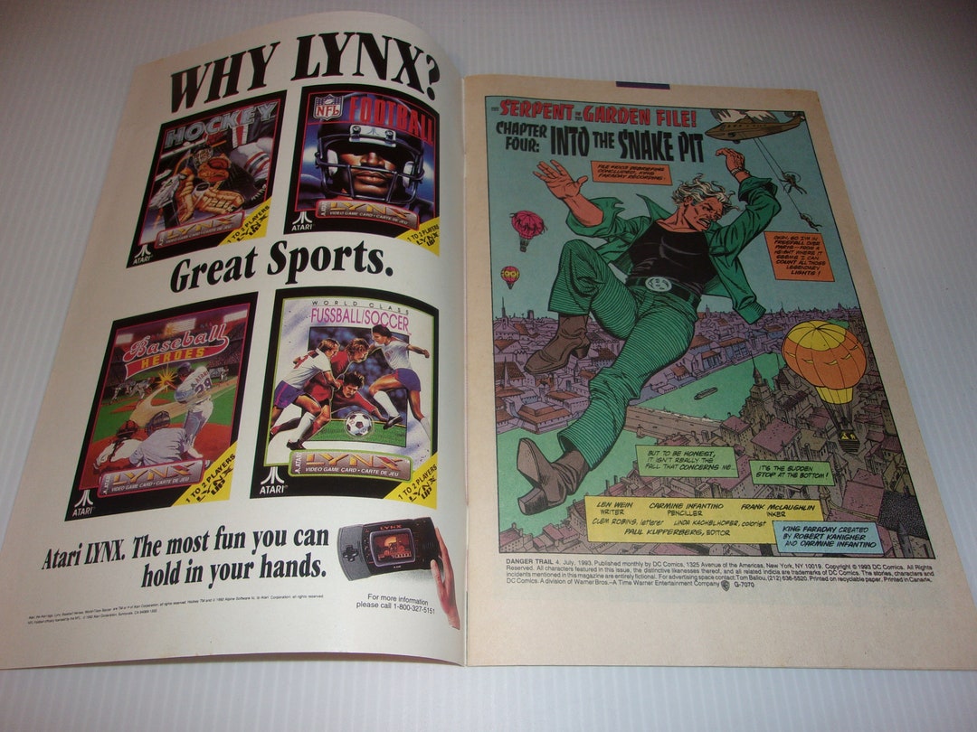 Vintage July 1993, DC Comic Book, Danger Trail, # 4, 4 Issue Series ...