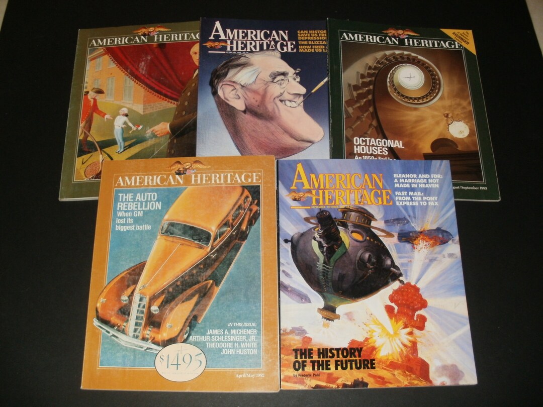 Group of Vintage American Heritage Magazines From 1981 to 1989 - Etsy