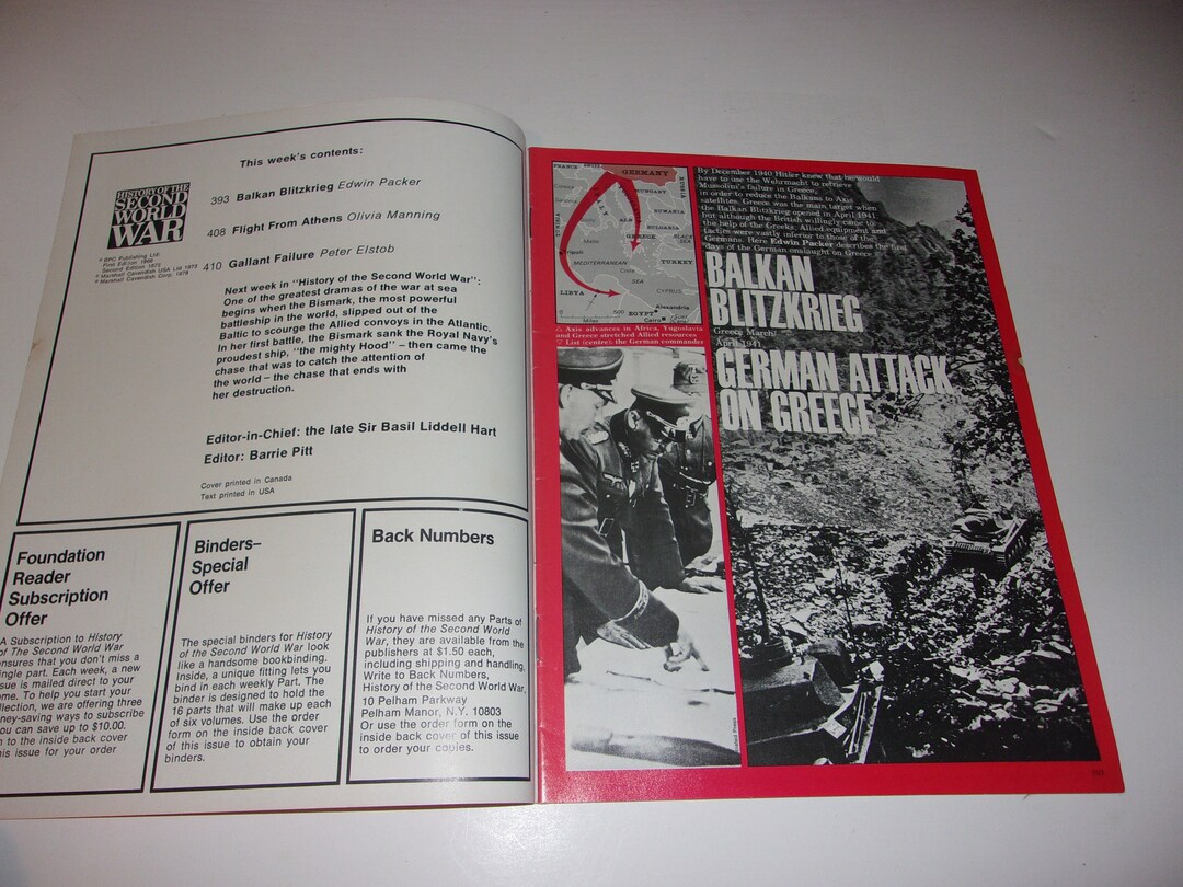 1973 History of the Second World War, Number 15, History, Illustrated ...
