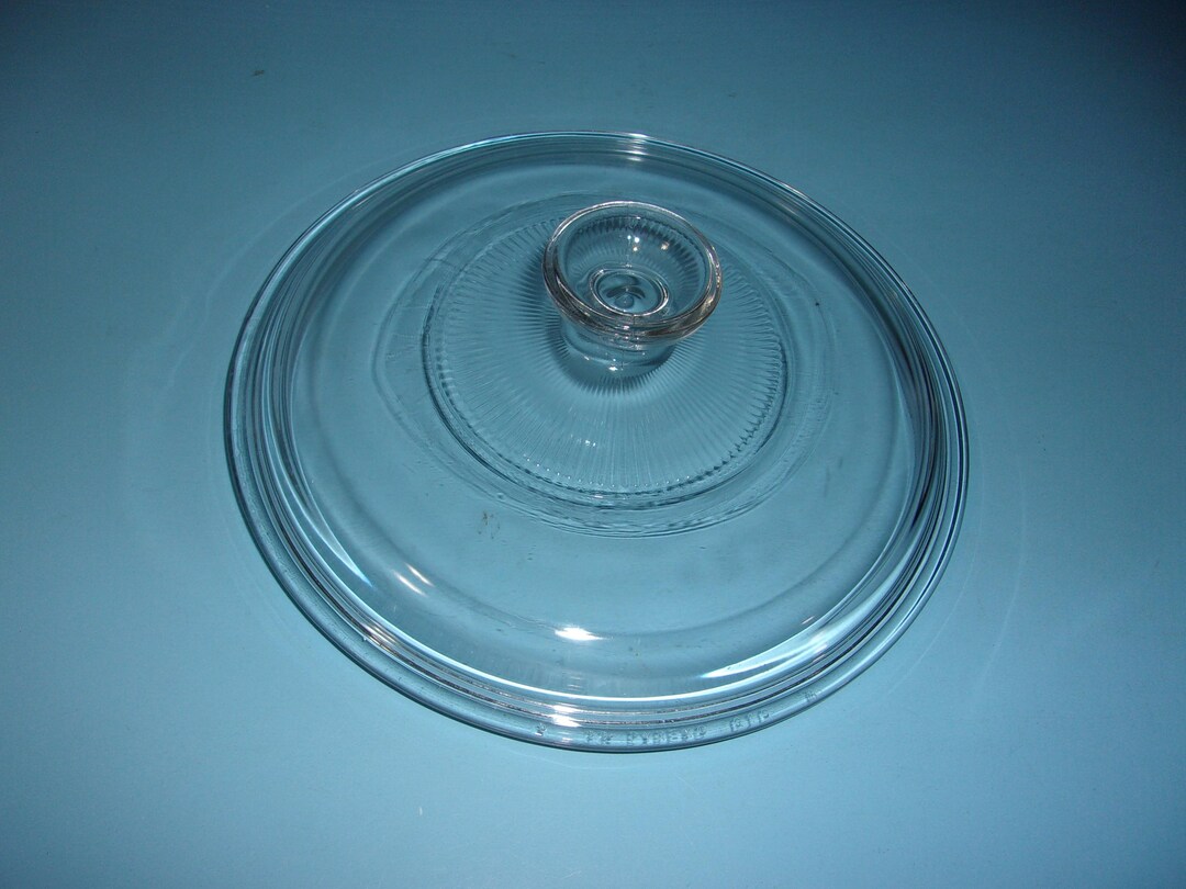 Vintage Round Pyrex G-1C Glass Casserole Dish Lid, - Pyrex, Kitchen ...