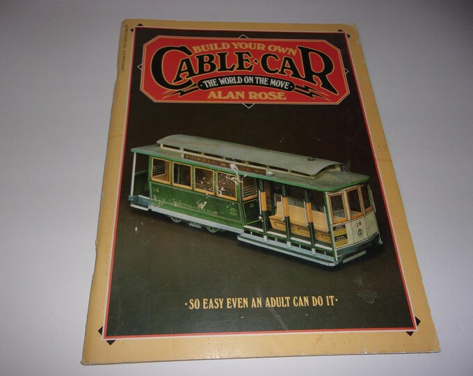 Vintage 1982 Build Your Own Cable-car by Alan Rose, Complete, Cut and ...