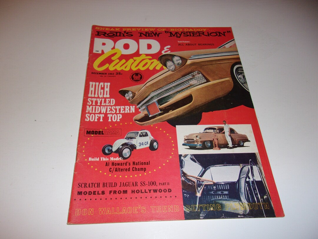 Vintage Rod & Custom Magazine December 1962 - Ed Roth's New "mysterion ...