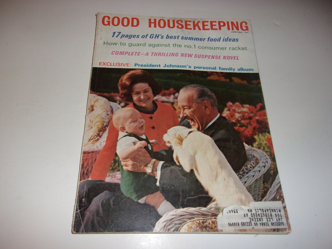 Vintage Good Housekeeping Magazine June 1968 President Johnson Family ...