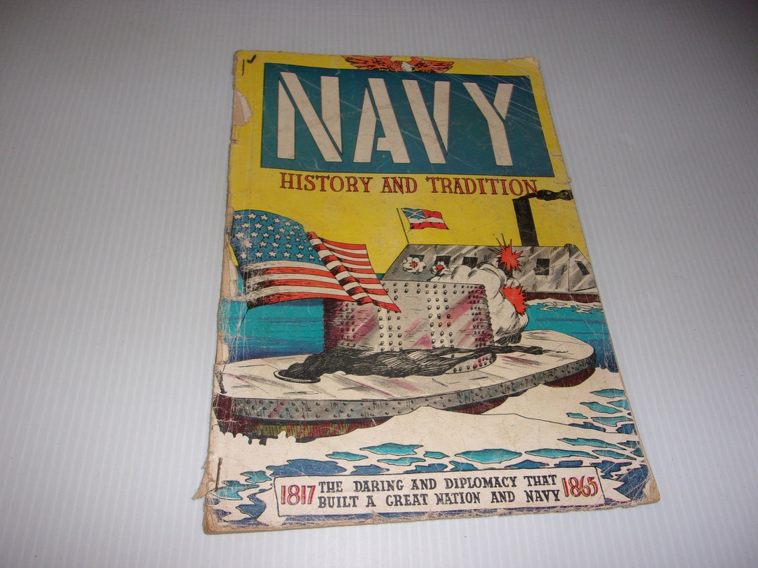Vintage 1959 Navy History and Tradition Comic Book, MISSING Rear Cover ...