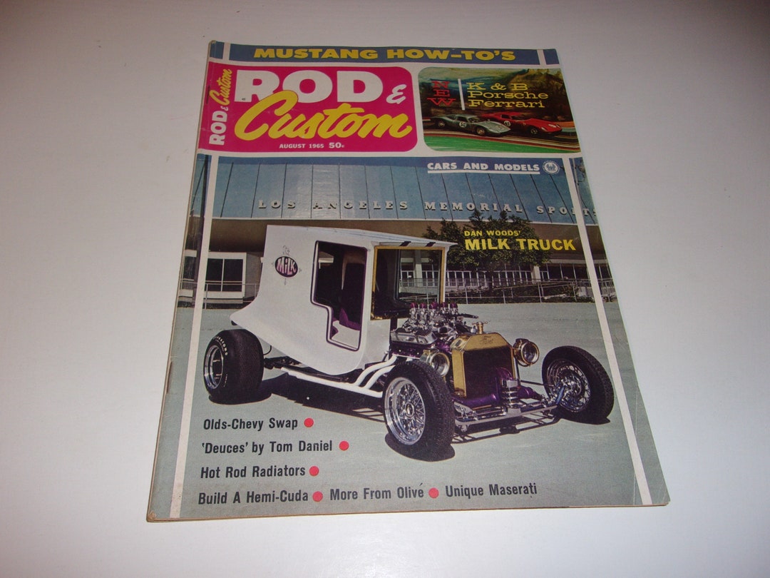 Vintage Rod & Custom Magazine August 1965 - Hot Rods, Garage, Paper ...