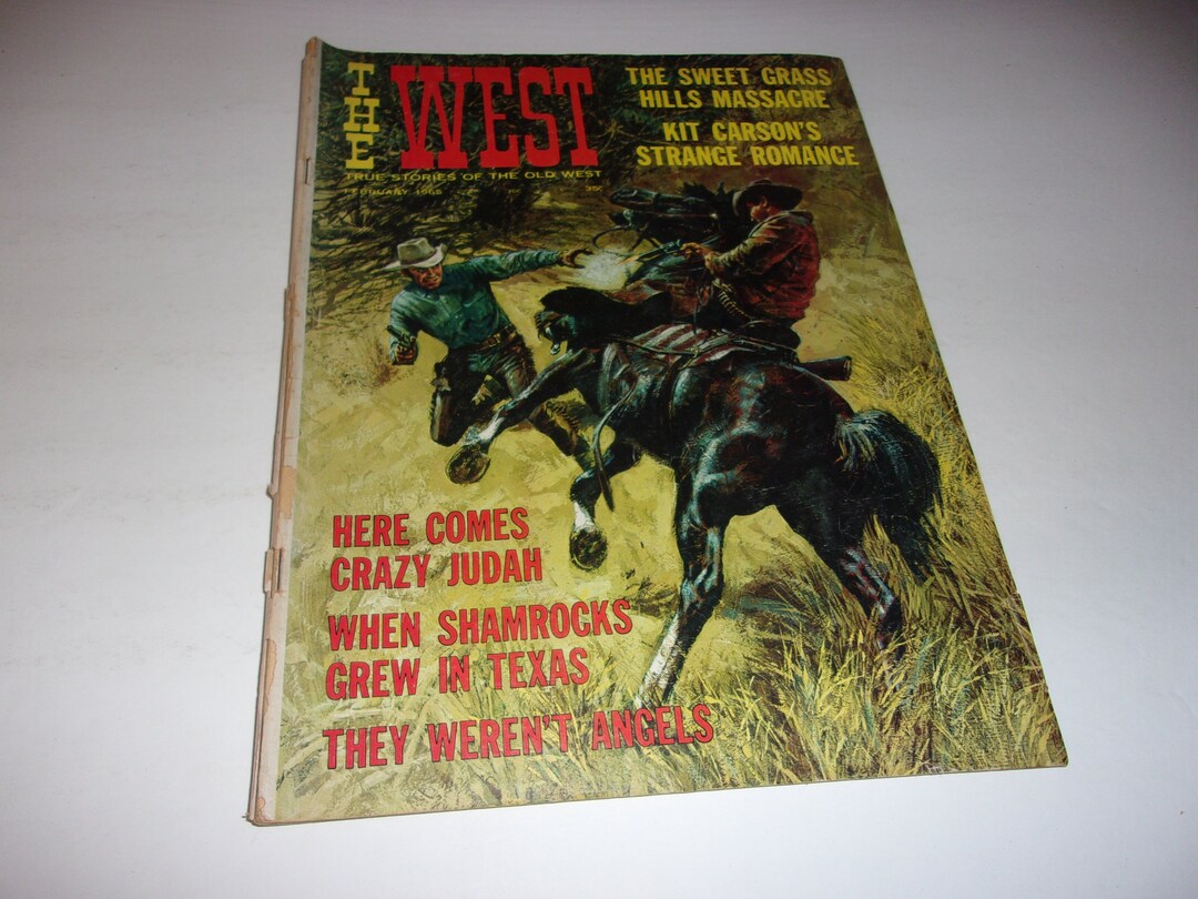 Vintage the West Magazine - February 1965, Cowboys, Gunfighters ...