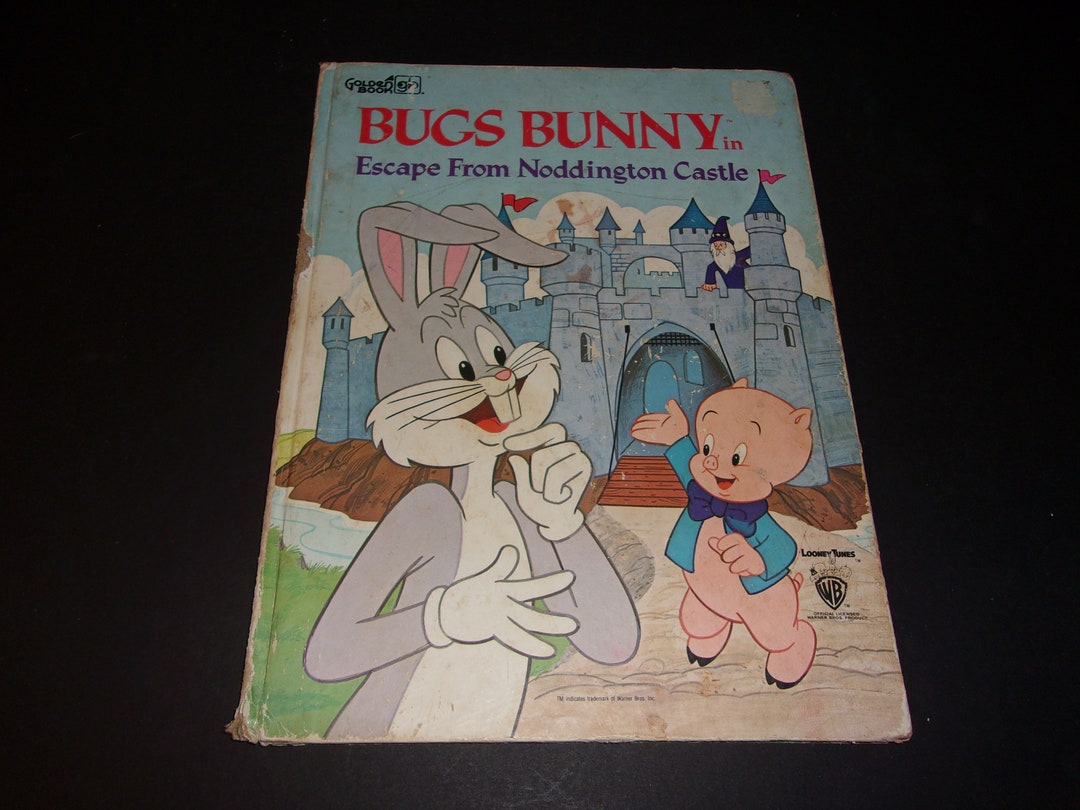 Vintage Bugs Bunny Escape From Noddington Castle Children's Big Golden ...
