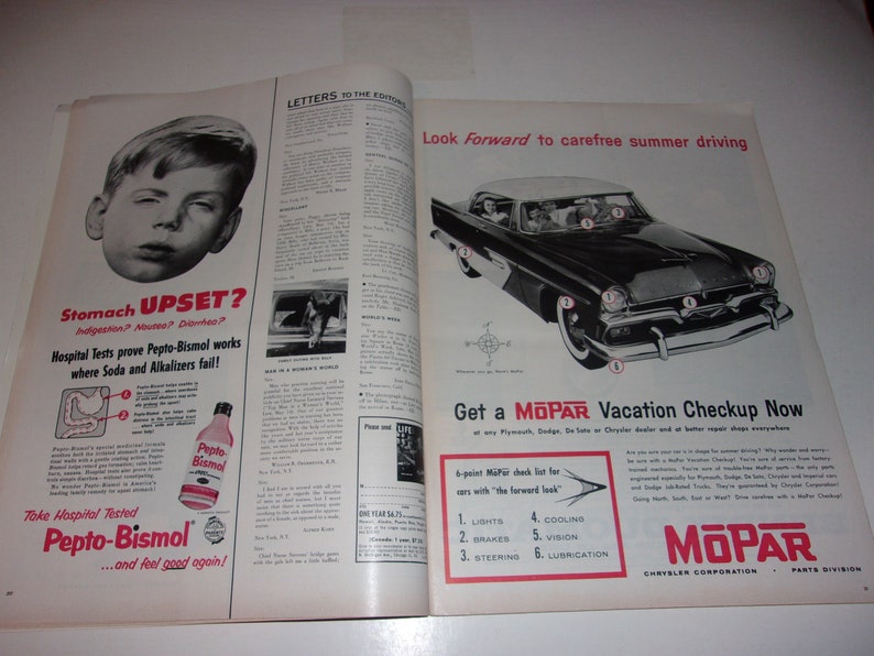 Vintage Life Magazine June 4 1956 Ancient Primping Cover Art - Etsy