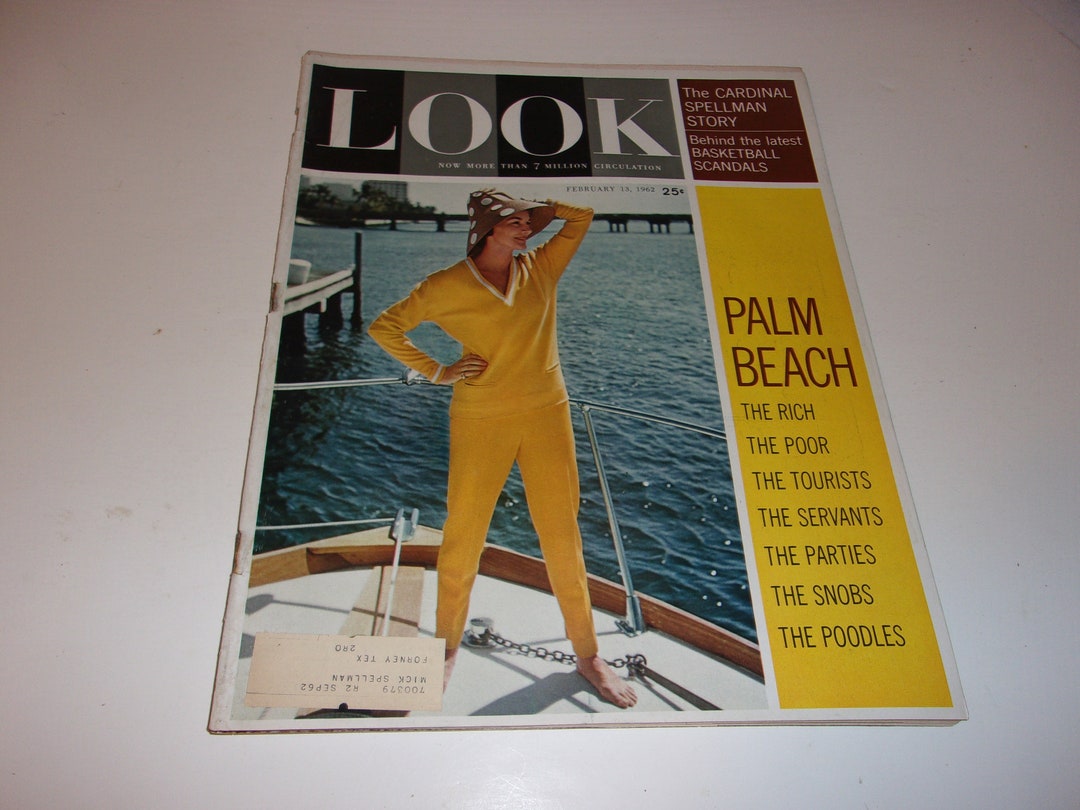 Vintage Look Magazine February 13, 1962, Palm Beach Cover, Art ...