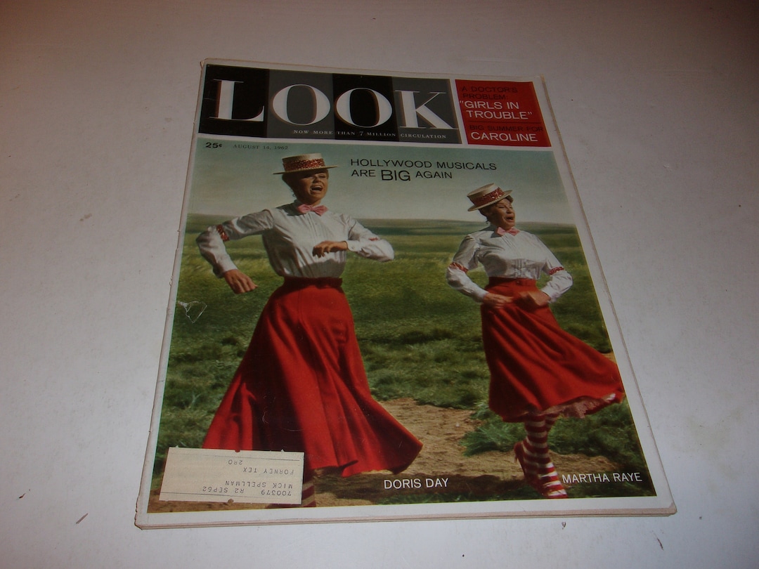 Vintage Look Magazine August 14, 1962, Doris Day Cover, Art ...