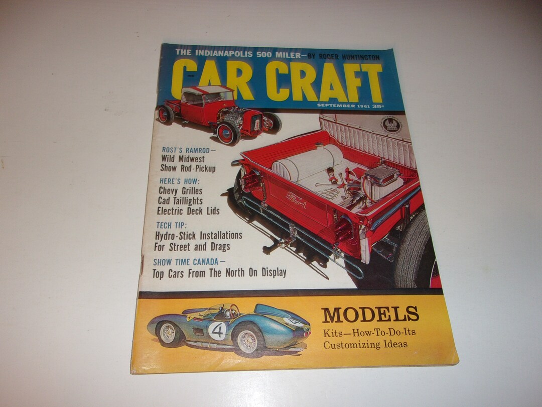 Vintage September 1961 Car Craft Magazine Rost's Ramrod Cover Truck ...