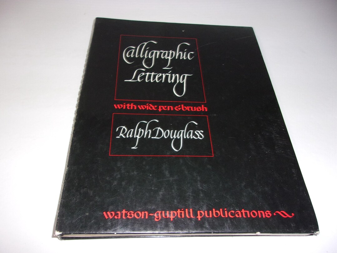 Vintage 1967 Calligraphic Lettering by Ralph Douglass, Lost Art ...