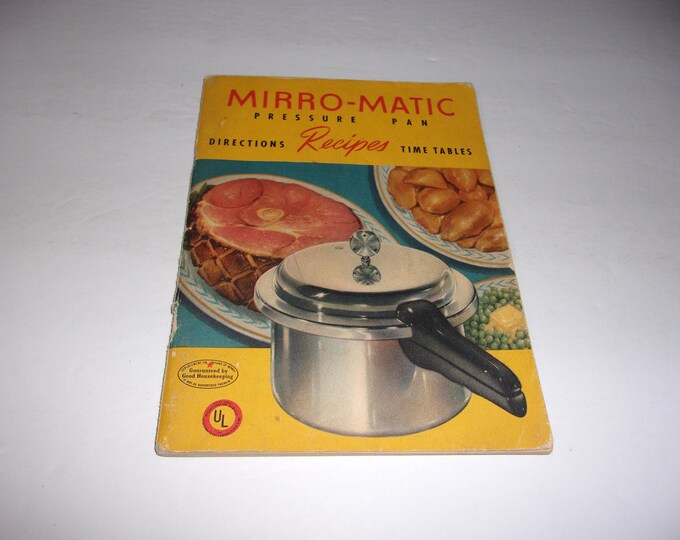 1947 Mirro - Matic Pressure Pan Directions and Recipes Booklet ...