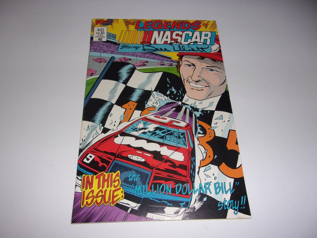 Legends of Nascar # 6 - Bill Elliott, Vintage October 1991, Vortex ...