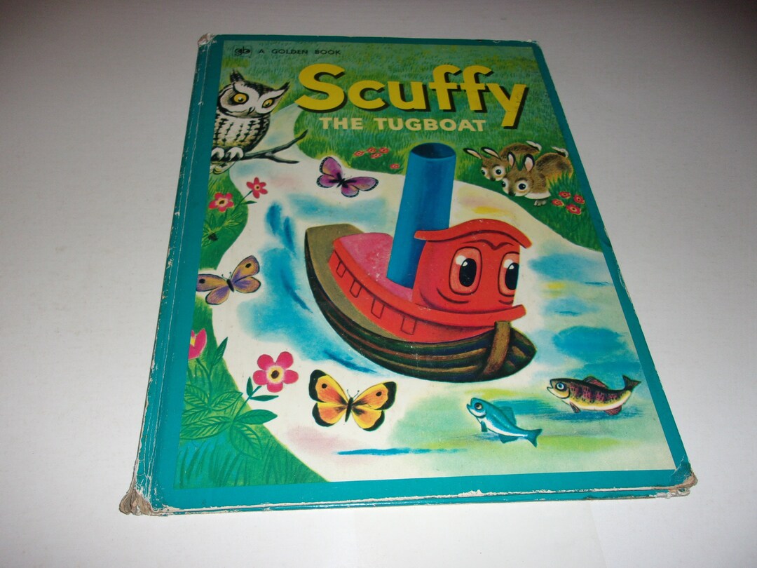Vintage 1955 Children's Book - Scuffy the Tugboat by Gertude Crampton ...
