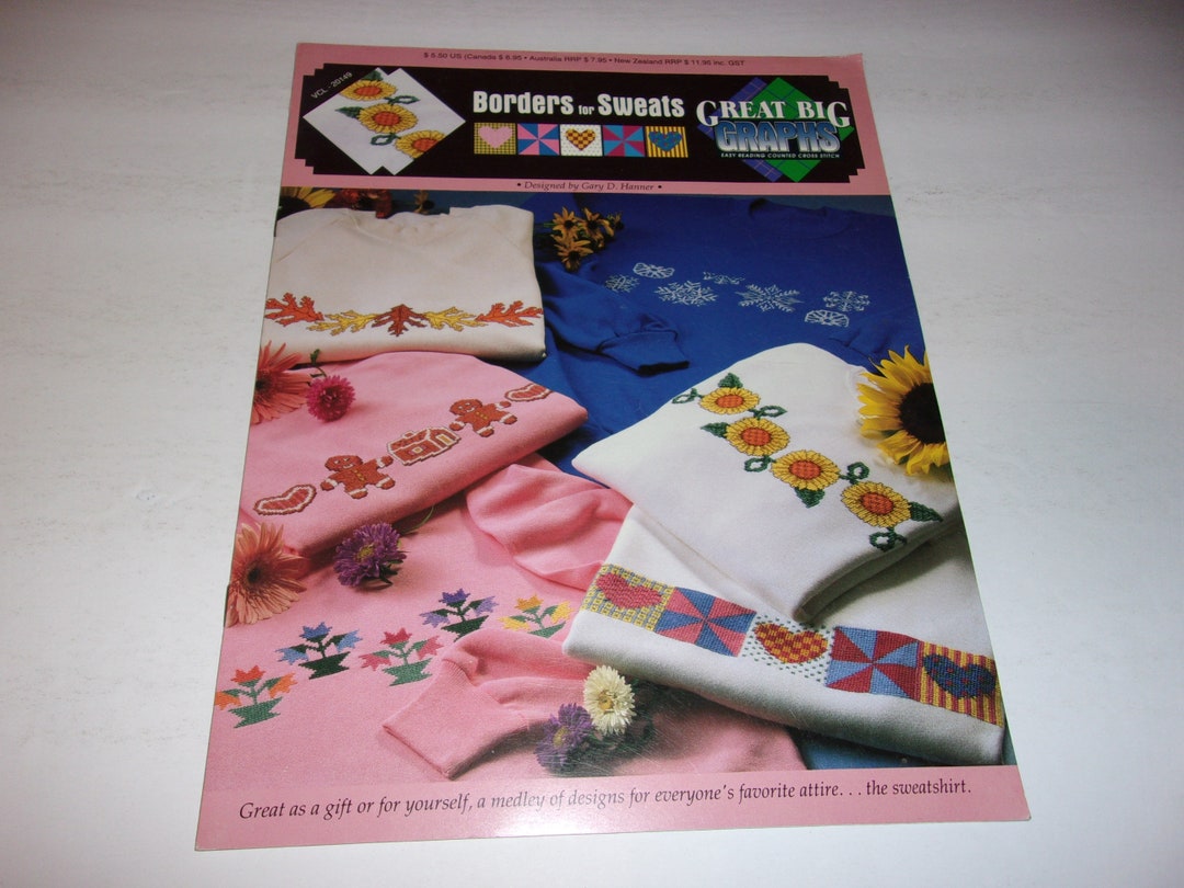 Borders and Sweats, Great Big Graphs, Counted Cross Stitch, Number ...