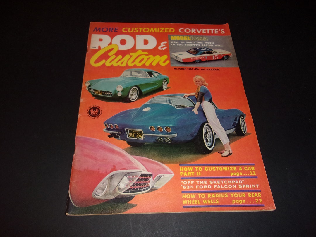 Vintage Rod & Custom Magazine October 1963 - Hot Rods, Garage, Paper ...