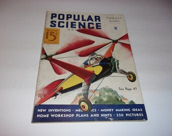 Vintage Popular Science Magazine January 1934 Cool Old-timey ...