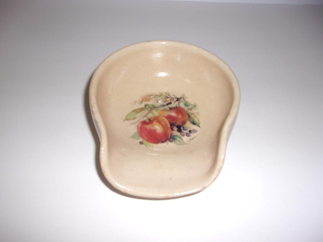 Vintage Spoon or Ladel Rest With Fruit Design - Kitchen Accessories ...