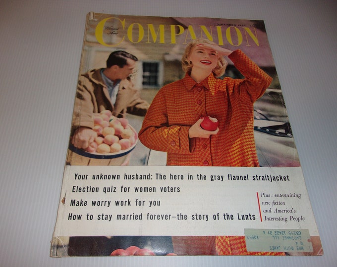 Vintage Woman's Home Companion Magazine: November 1956, Retro Ads - Etsy