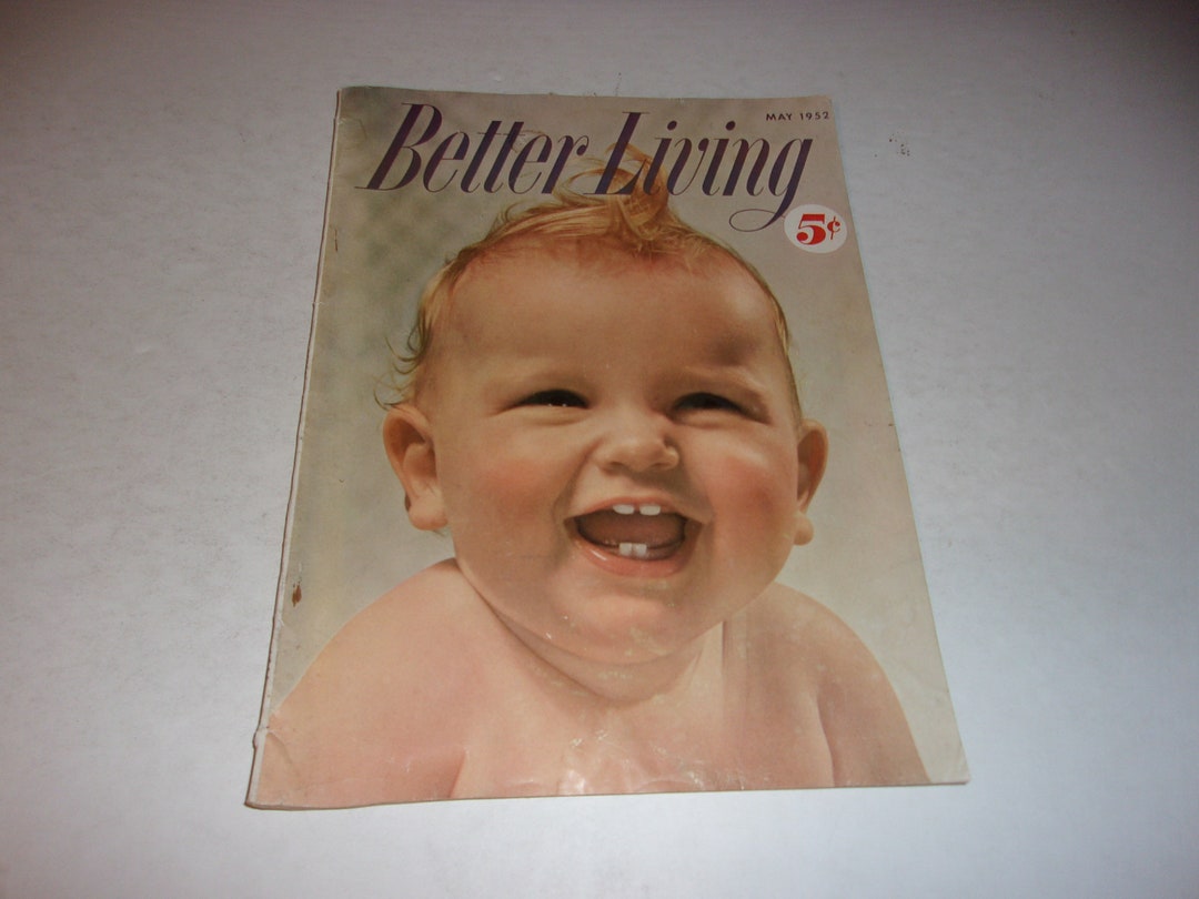Vintage Better Living Magazine May 1952- 5 Cent Cover Price - Art ...
