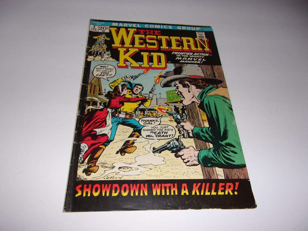 Vintage the Western Kid Comic Book Volume 1 2, February 1971, Marvel ...