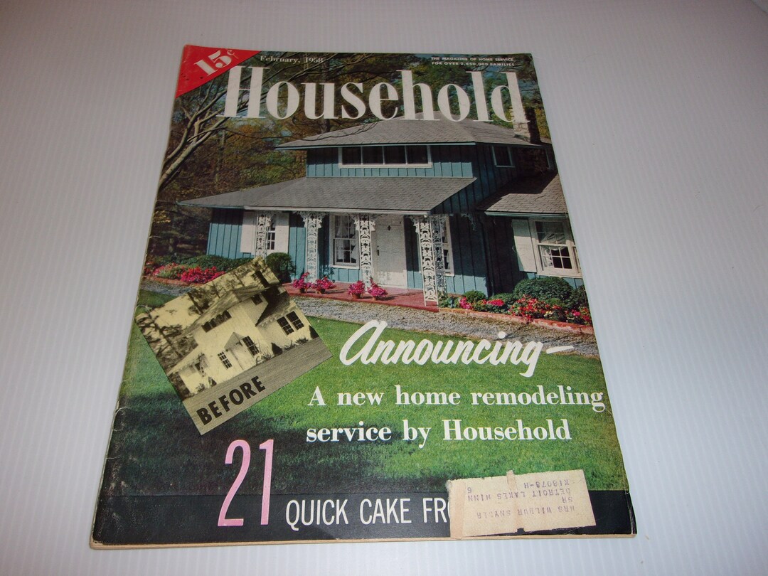 Vintage Household Magazine February 1958 - Fashion, Retro Vintage Ads ...