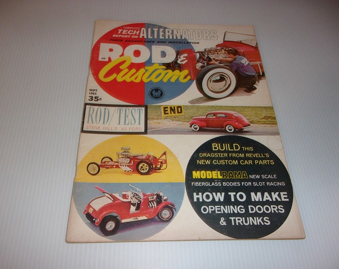 Vintage Rod & Custom Magazine September 1962 - Dragster Model ...