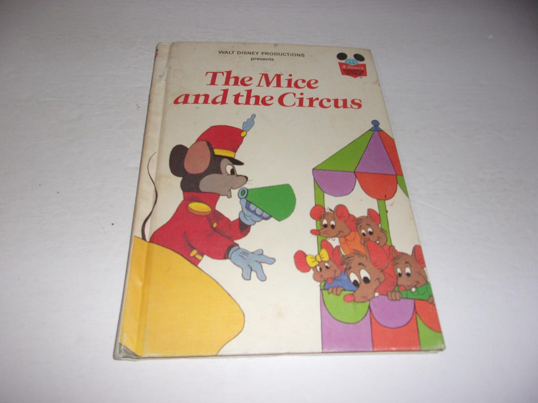 Vintage 1979 the Mice and the Circus, Walt Disney Children's Book ...