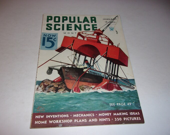 Vintage Popular Science Magazine January 1934 Cool Old-timey ...