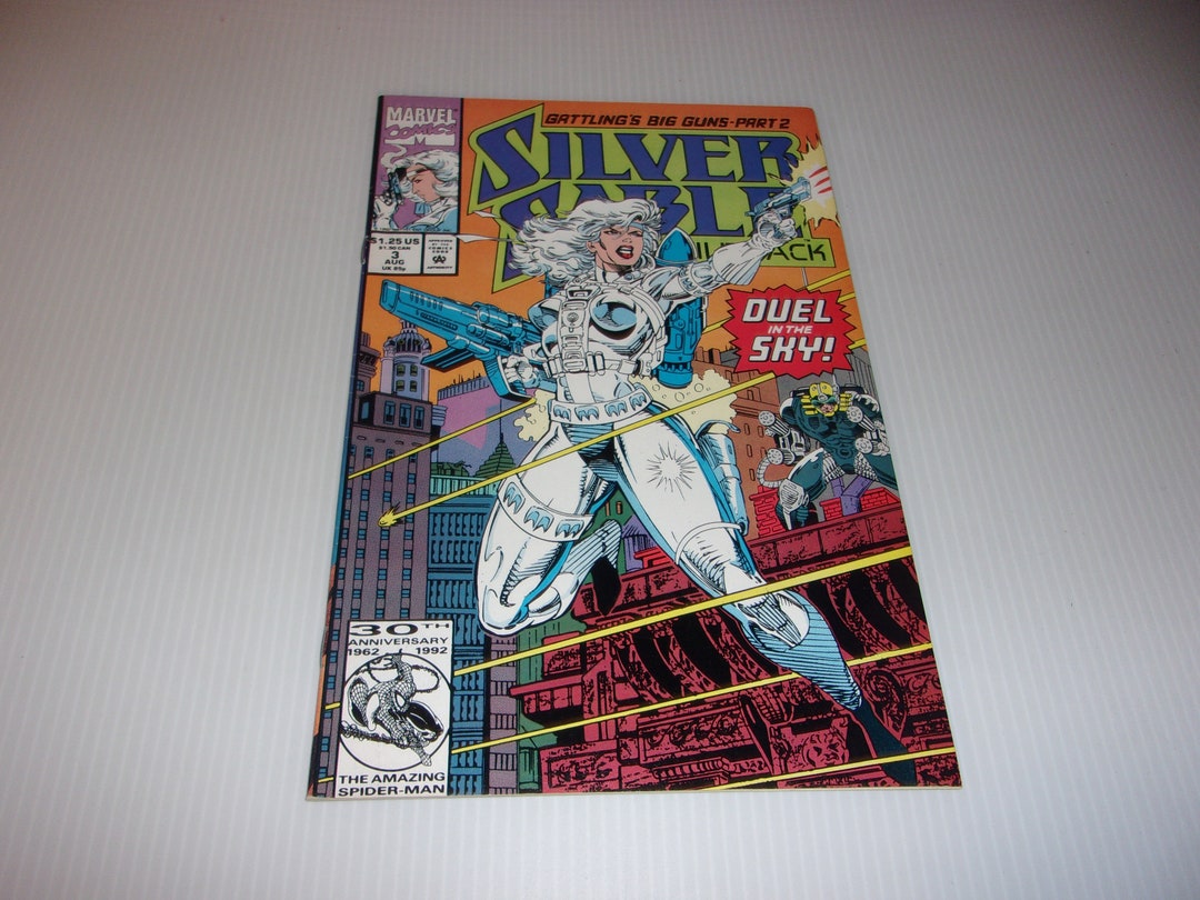 Silver Sable Comic Book Volume 1 3, Aug 1992, Stan Lee Marvel Comic ...