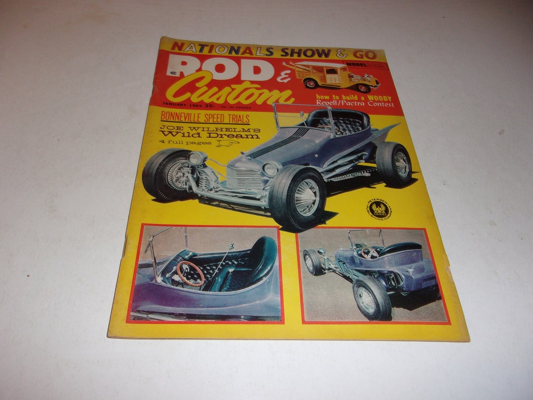 Vintage Rod & Custom Magazine January 1964 - Wild Dream Cover Car, Hot ...