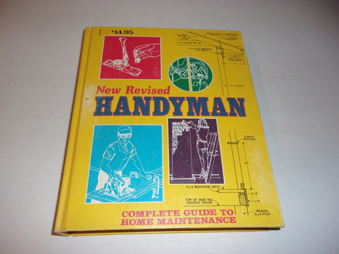 Vintage 1980 New Revised Handyman Book Complete Guide to Home ...