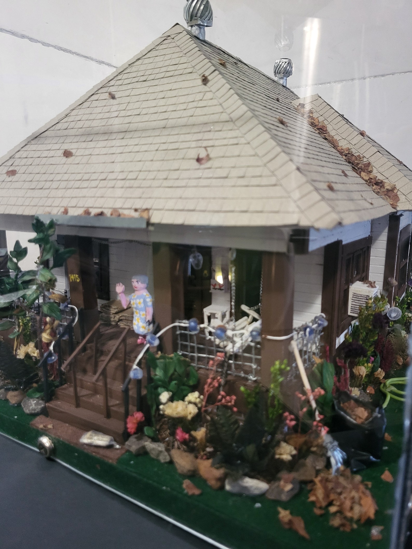 Handmade Small-scale Replica, Wooden House, One-of-a-kind, Lighted ...
