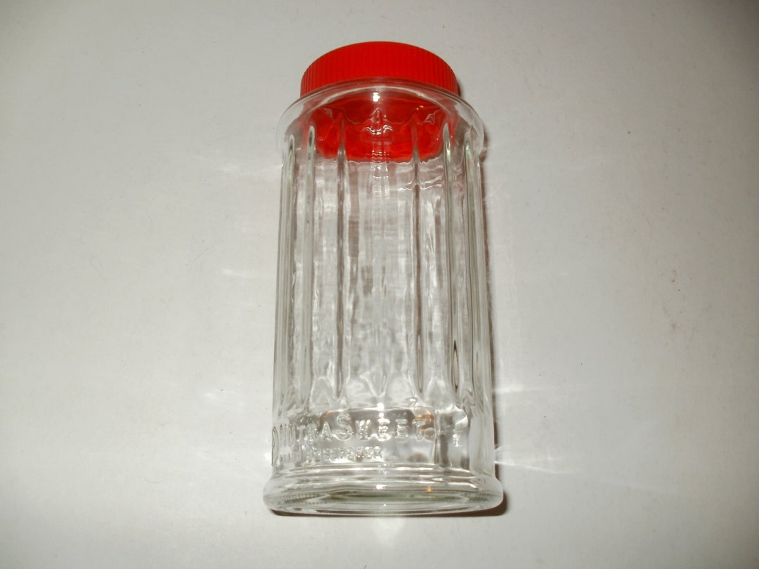 Cool Vintage 1970s 1980s Nutra Sweet Clear Glass Sweetener Jar - Etsy