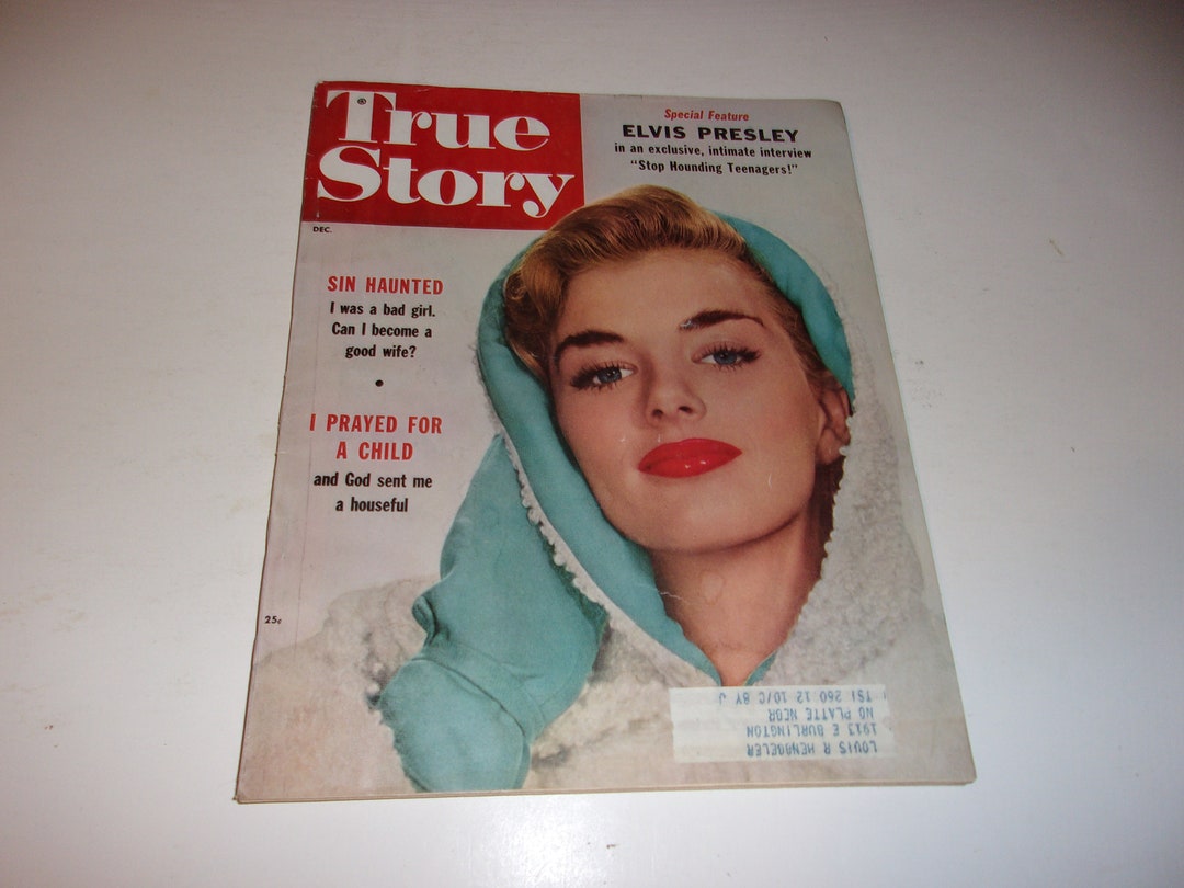 Vintage True Romance Magazine December 1956 - Elvis Presley Interview ...
