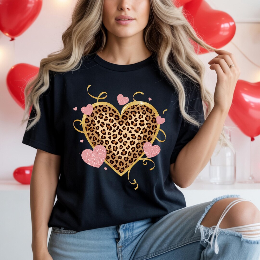 Leopard Print Heart PNG, Valentine's Day Clipart (digital Download) - Etsy