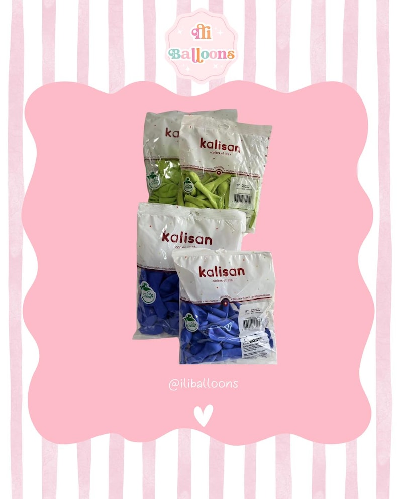 Kalisan Balloons Standard Colors - Etsy