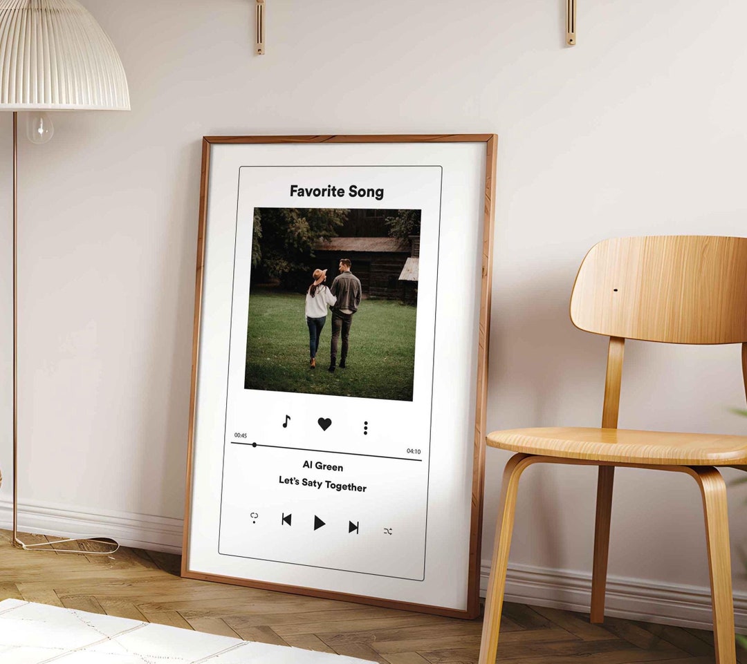 Custom Spotify Song Poster Personalised Valentines Day Gift Special Day ...