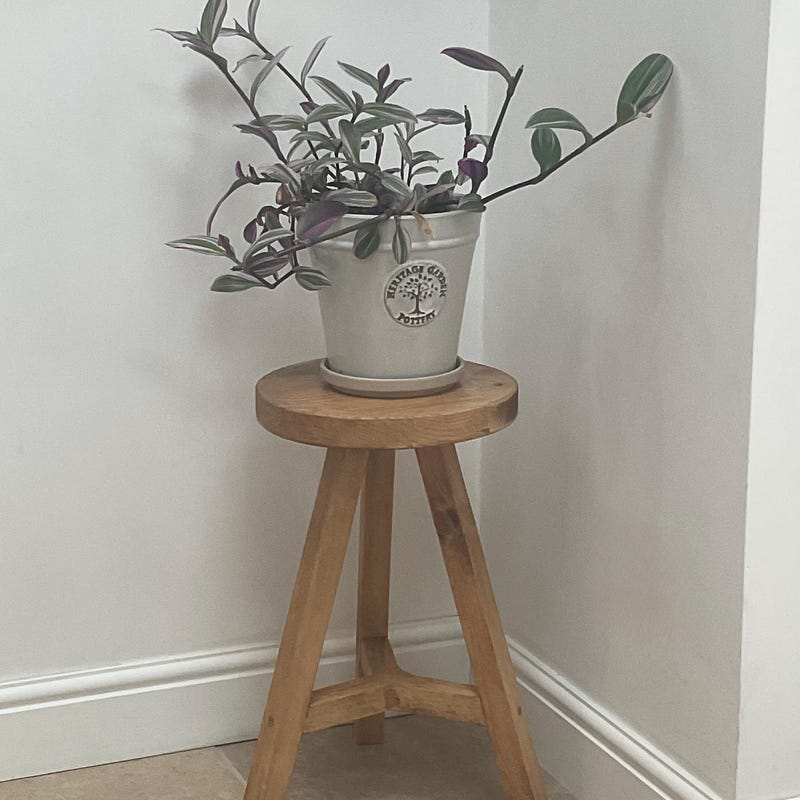 Round Wood Top for Stool - Etsy UK