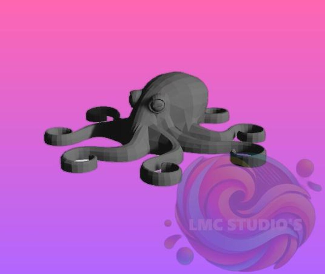 Octofusion 3D Printable Octopus in STL | Artistic Model for Home Decor ...
