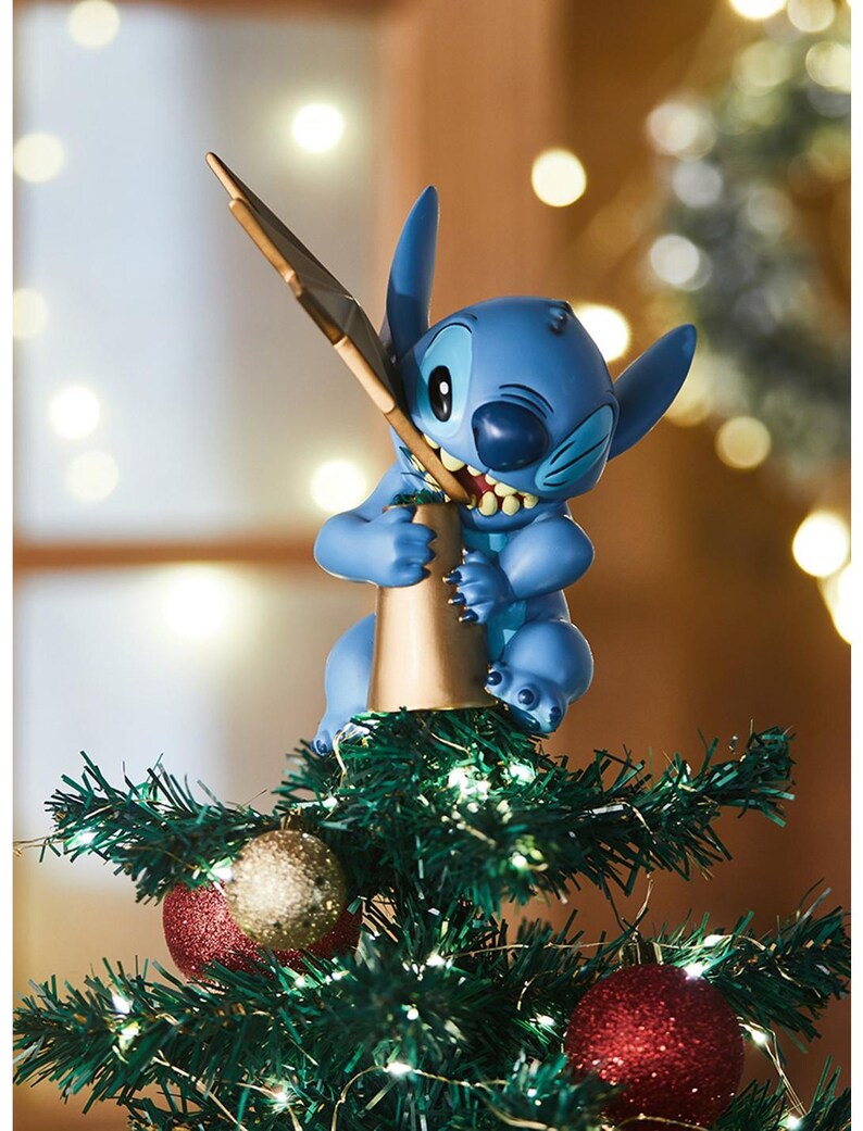 Stitch Christmas Tree Topper Lilo & Stitch Holiday Decoration - Etsy