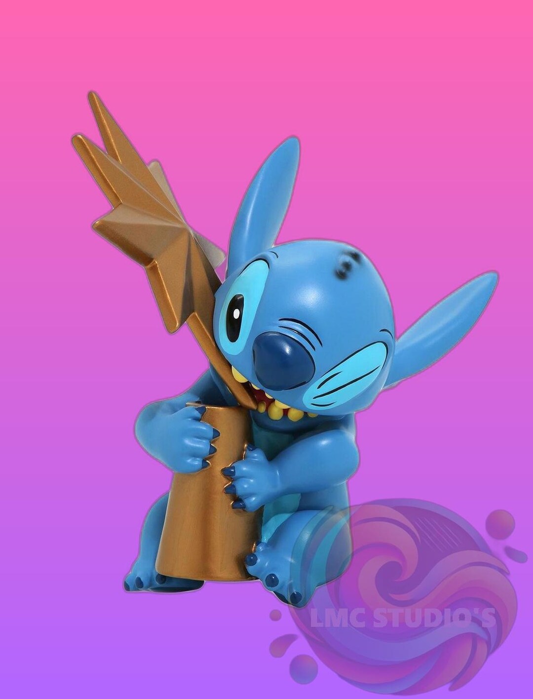 3D Printed Stitch Tree Topper | Whimsical Holiday Delight for Your ...