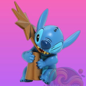 3D Printed Stitch Tree Topper | Whimsical Holiday Delight for Your ...