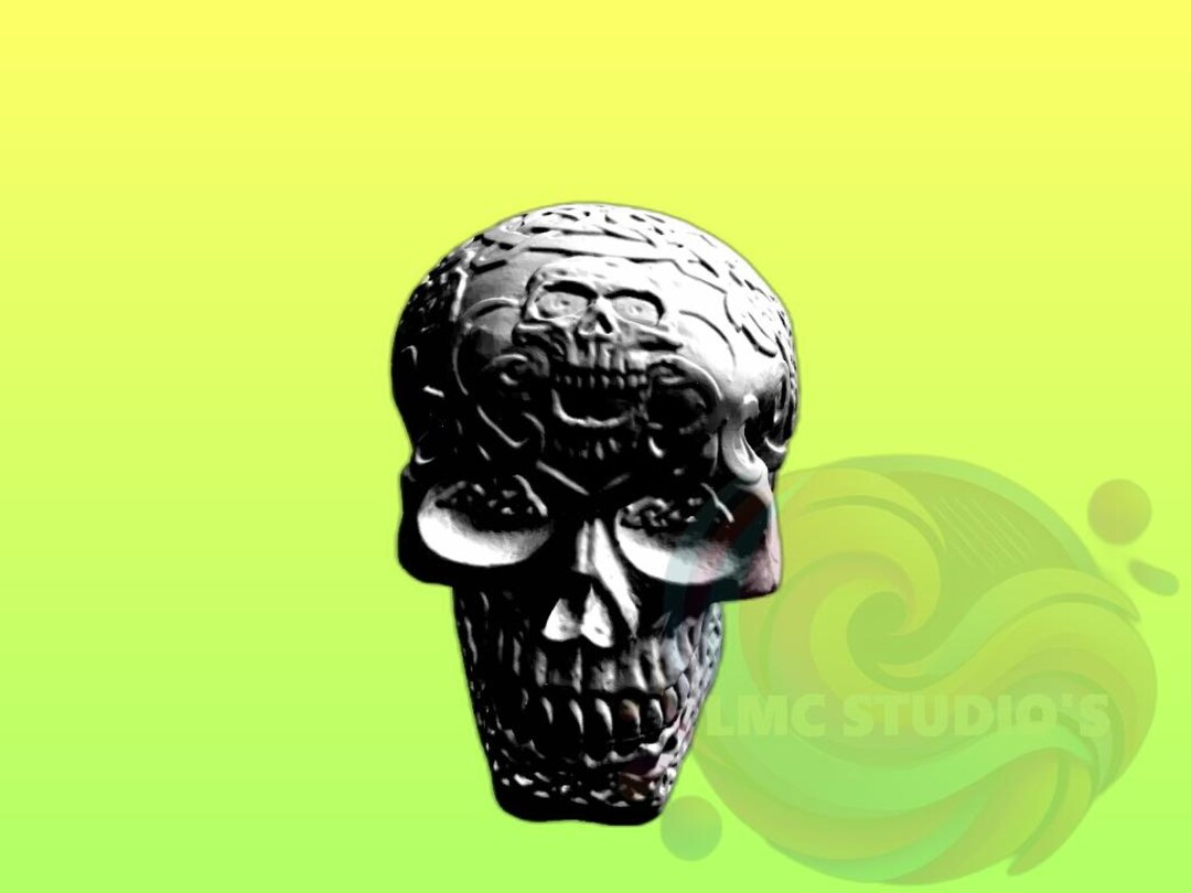 3D Printable Kapala Carved Skull in STL | Intricate Design for Unique ...