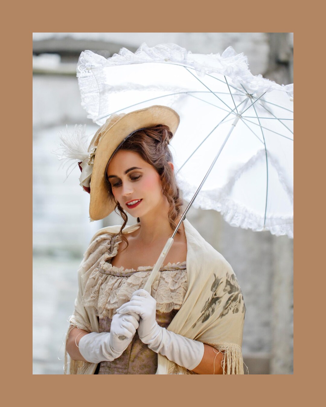 Victorian Lady With Parasol Printable, Vintage Fashion Illustration ...