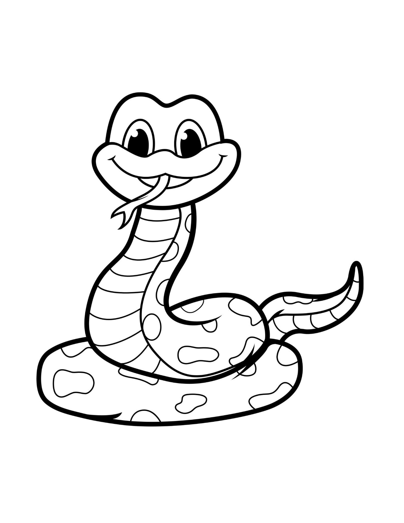 Animal Coloring Pages for Kids: Fox, Penguin, Snake (printable Digital ...