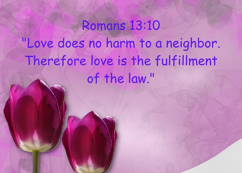 Love Scripture Cards (set of 5) - Etsy