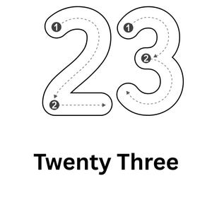 Number Tracing 21-30 Worksheets: Preschool Early Learning (printable ...